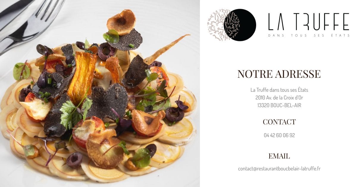 Menu spécial - Restaurant La Truffe Dans Tous Ses États